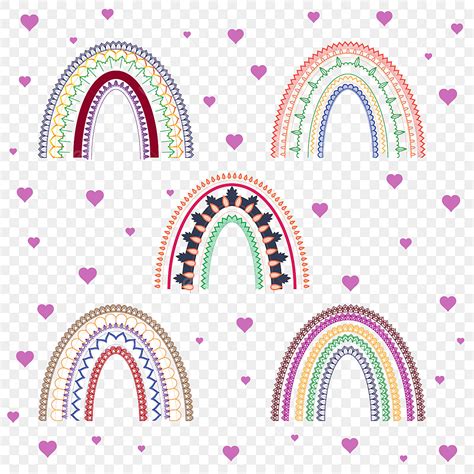 Beautiful Cute Ranbow Stock Ilustration Art With Love Beutiful Cute