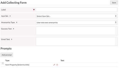 Collecting Omeka S User Manual