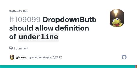 dropdownbuttonformfield should allow definition of ``underline