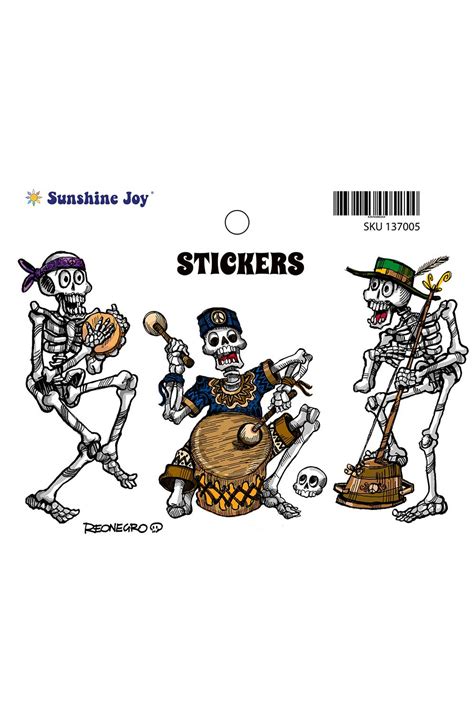 Skeleton Band Multi Sticker 5