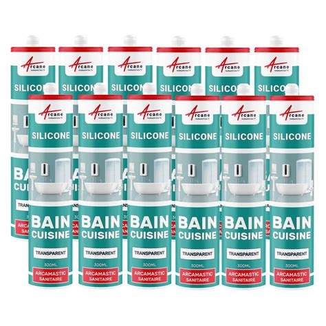 Mastic Silicone pour joints étanchéité douche salle de bain cuisine