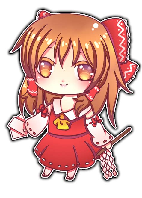 Chibi Reimu By Hotaruayanami On Deviantart