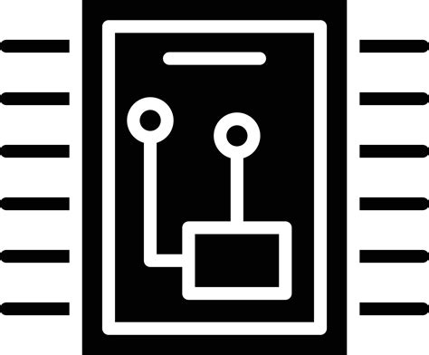 Microchip Vector Icon Style Vector Art At Vecteezy