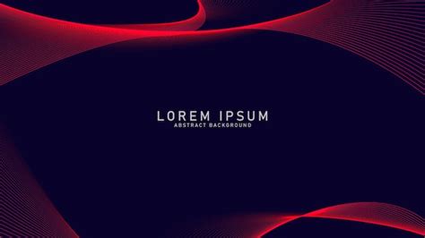 Premium Vector Abstract Glowing Wave Lines On Dark Blue Background Dynamic Wave Pattern Modern