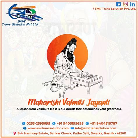 Sunil Jangra On Linkedin Maharishi Valmiki Jayanti