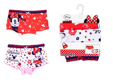Underwear Disney Minnie Mouse Girls 2 Pack Red Simply Bubs
