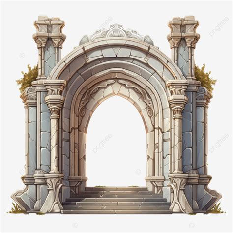 Arch European Architectural Elements Three Dimensional Buckle Free