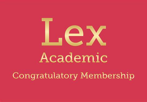 Membership Lex Academic®