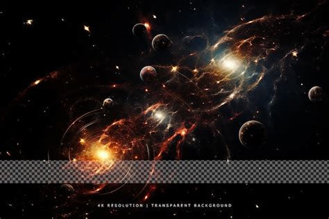 Premium Psd Deep Space Planets Awesome Science Fiction Wallpaper