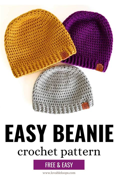 Easy Crochet Beanie Pattern Free And Beginner Friendly In 2025