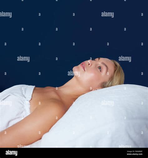 Indoor Shot Of Attractive Young Woman Lying On Massage Table Caucasian