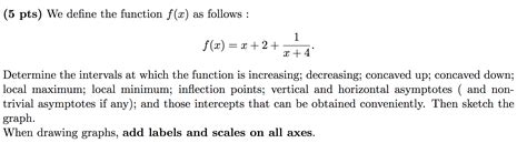 solved 5 pts we define the function f x as follows 1