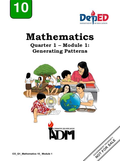mathematics quarter 1 module 1 generating patterns pdf sequence