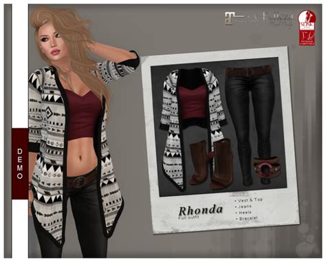 Second Life Marketplace Wicked Rhonda Full Outfit Demo