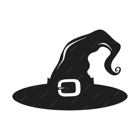 Premium Vector A Halloween Witch Hat Silhouette Vector