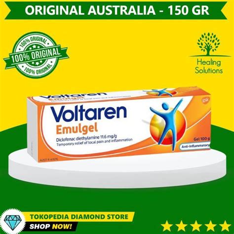 Jual Voltaren Emulgel 150 Gr 100 Asli Australia Krim Pereda Nyeri
