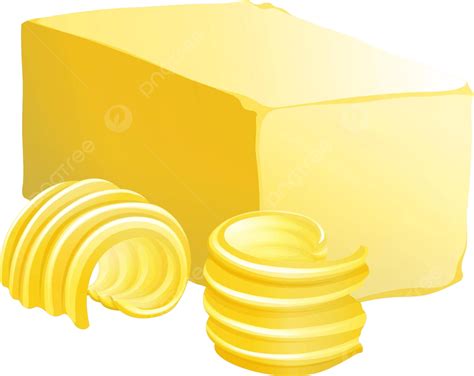 Butter Cut Gourmet Isolated Vector Cut Gourmet Isolated Png And