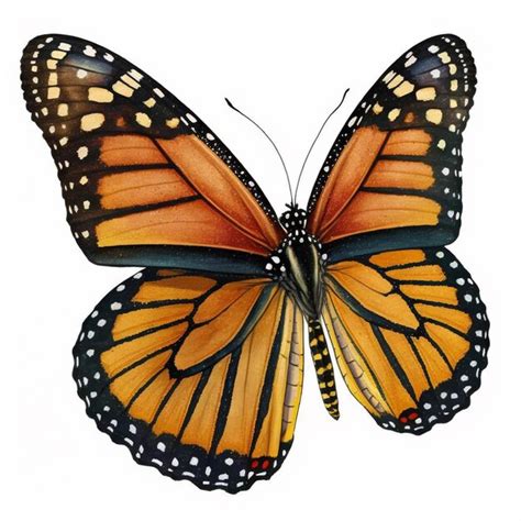 Premium Ai Image Butterfly With Orange And Black Wings And Black