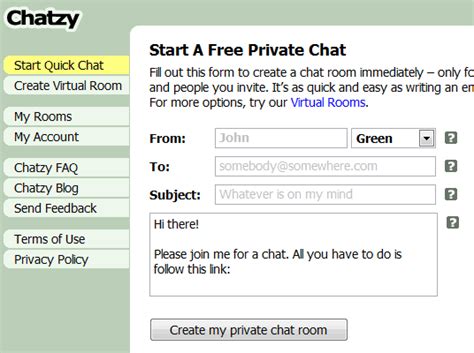 Chatzy Create Private Chat Rooms And Chat Online