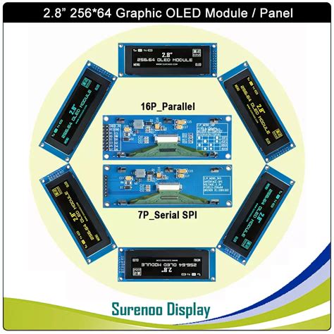 2 8 OLED Display Graphic LCD Module With SSD1322 Controller