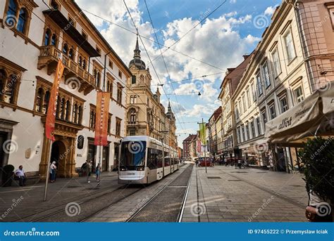 Herrengasse Street In City Graz Steiermark Editorial Photography