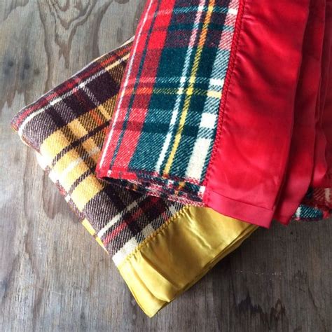 1960s Plaid Wool Blanket Pearce Wool By Justsmashingdarling Tartan
