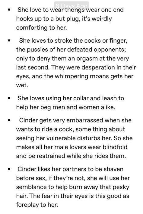 Cinder Fall R Lewdrwbytumblerpost