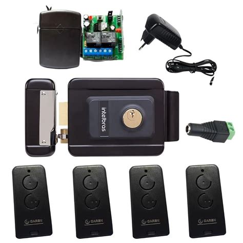 Kit Fechadura Fx2000aj Eletrica Intelbras Sem Fio Acionador Shopee Brasil