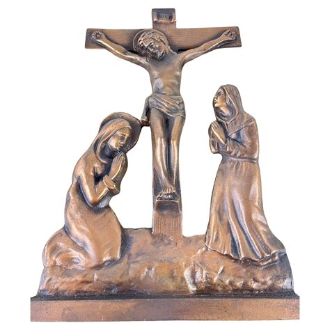 Jesus On The Cross Bronze On Plexiglass Italy 1970s For Sale At 1stdibs