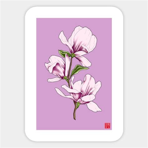 Magnolia Pop Art Magnolia Sticker Teepublic