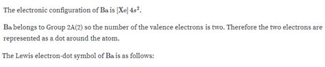 Answered Draw A Lewis Electron Dot Symbol For… Bartleby