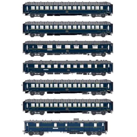 Set 6 Voitures Fourgon Le Train Bleu 1957 Eclairage Interieur Ciwl Ep Iii Alsace Modélisme