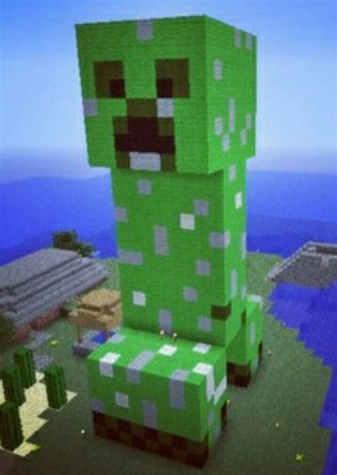 Giant Creeper Minecraft Creepers Minecraft Architecture