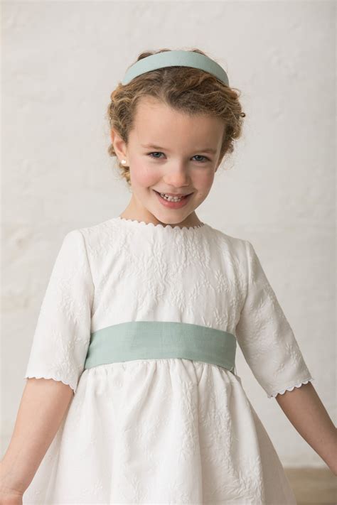 Vestido De Algodón Brocado Ceremonia Niña Bodas Quémono