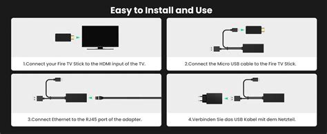 Ugreen Usb Ethernet Adapter Micro Usb Connector And Usb 20 Power Cab