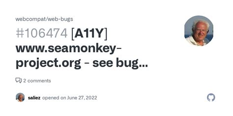 A Y Seamonkey Project Org See Bug Description Issue Webcompat Web Bugs GitHub