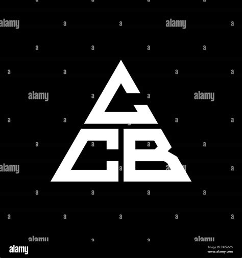 Ccb Triangle Letter Logo Design With Triangle Shape Ccb Triangle Logo