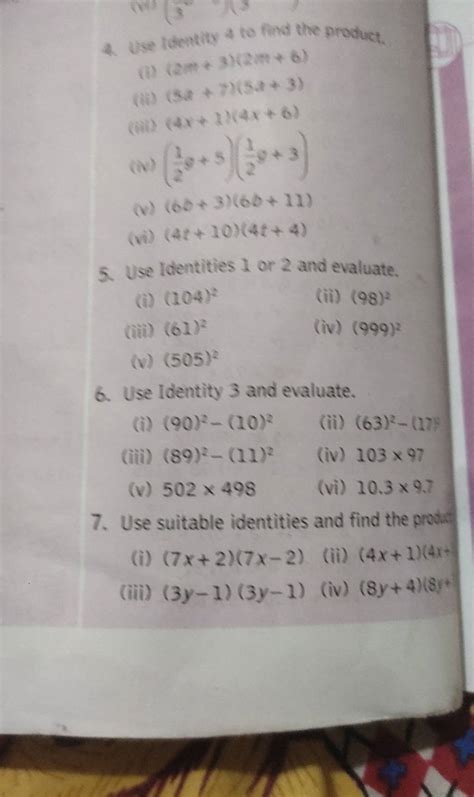Use Identities 1 Or 2 And Evaluate Filo