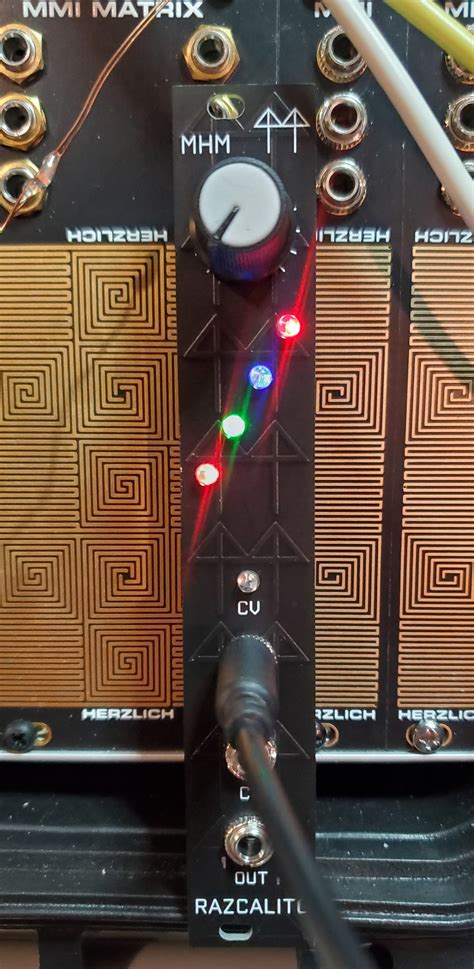 Razcalito Random CV Generator Eurorack Module Moth Hunter Mods