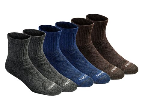 Dickies Men S Dri Tech Moisture Control Quarter Socks Multi Pack Artofit