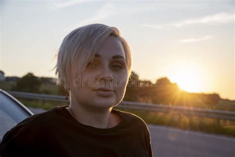 Woman Portrait At Sunset Stock Image Image Of Russian 254646419