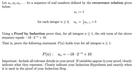 Solved Let 01 02 03 Below Be A Sequence Of Real Numbers Defined By