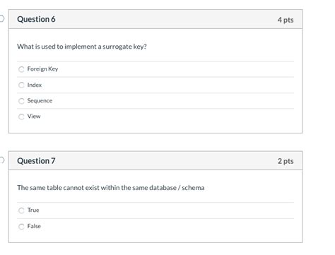 Solved Question Pts What Is Used To Implement A Chegg