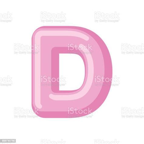 문자 D 사탕 폰트입니다 캐 러 멜 알파벳입니다 롤리팝 글자입니다 달콤한 Abc 가입 귀여운에 대한 스톡 벡터 아트 및 기타
