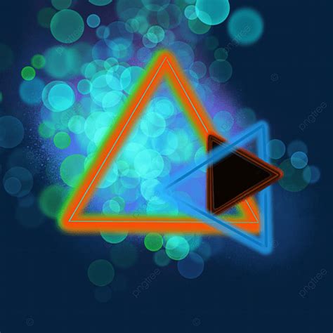 Triangular Abstract Png Picture Abstract Colorful Light Effect Triangular Border Frame