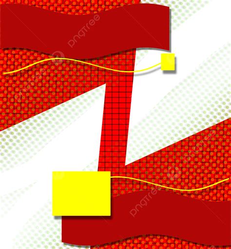 Download Twibbon Template Style Dots Yellow Dominant Background Red