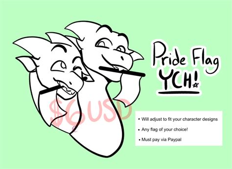 Pride Flag Dragon Ych By Eatingzcrackerz On Deviantart