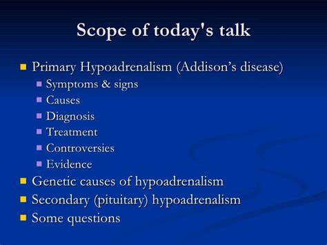 Hypoadrenalism
