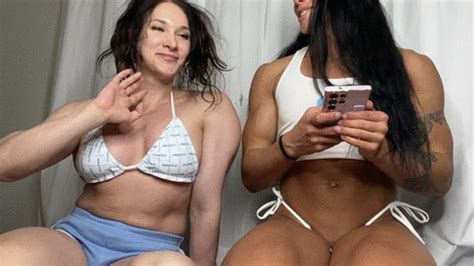 Sph X 2 Muscle Girls Trash Talk Degradation Small Penis Humiliation