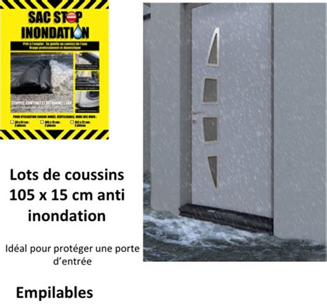 3 Lots De 2 Sacs De Protection Contre Les Inondations Soit 6 Sacs De